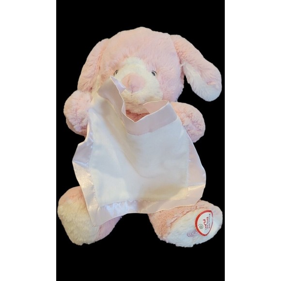 Gund | Toys | Gund Pink Puppy Peek A Boo Animated Plush With Blanket ...